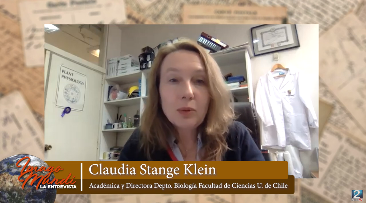 Prof. Claudia Stange en programa “Imago Mundi” de Canal 2/Chilena FM - Facultad de Ciencias ...