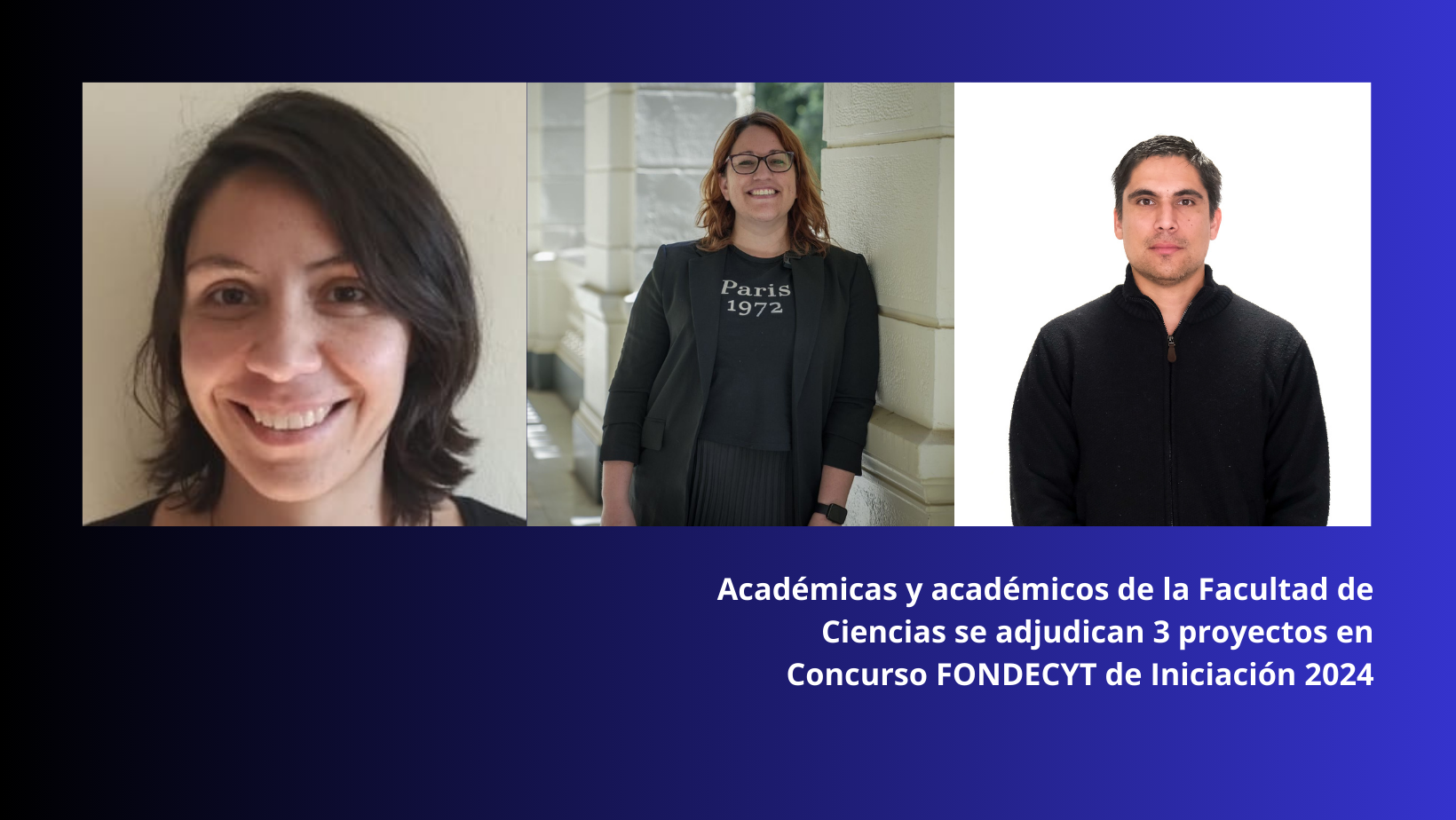 Facultad de Ciencias se adjudica tres proyectos Fondecyt de Iniciación - Facultad de Ciencias ...
